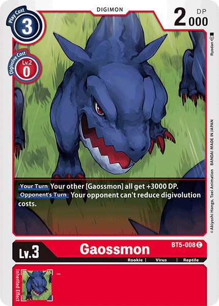Gaossmon - Battle of Omni - Digimon Card Game