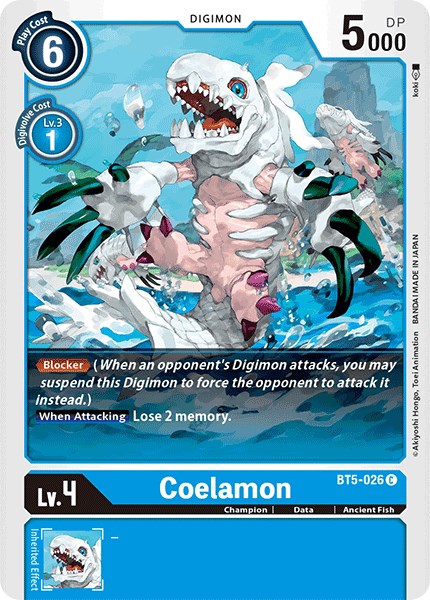 Coelamon - Battle of Omni - Digimon Card Game