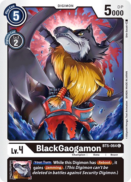 BlackGaogamon - Battle of Omni - Digimon Card Game