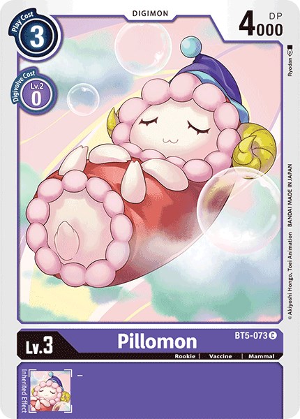 Pillomon - Battle of Omni - Digimon Card Game