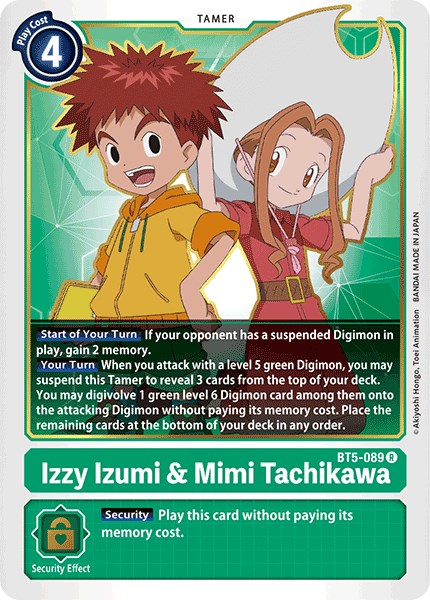 Izzy Izumi & Mimi Tachikawa - Battle of Omni - Digimon Card Game