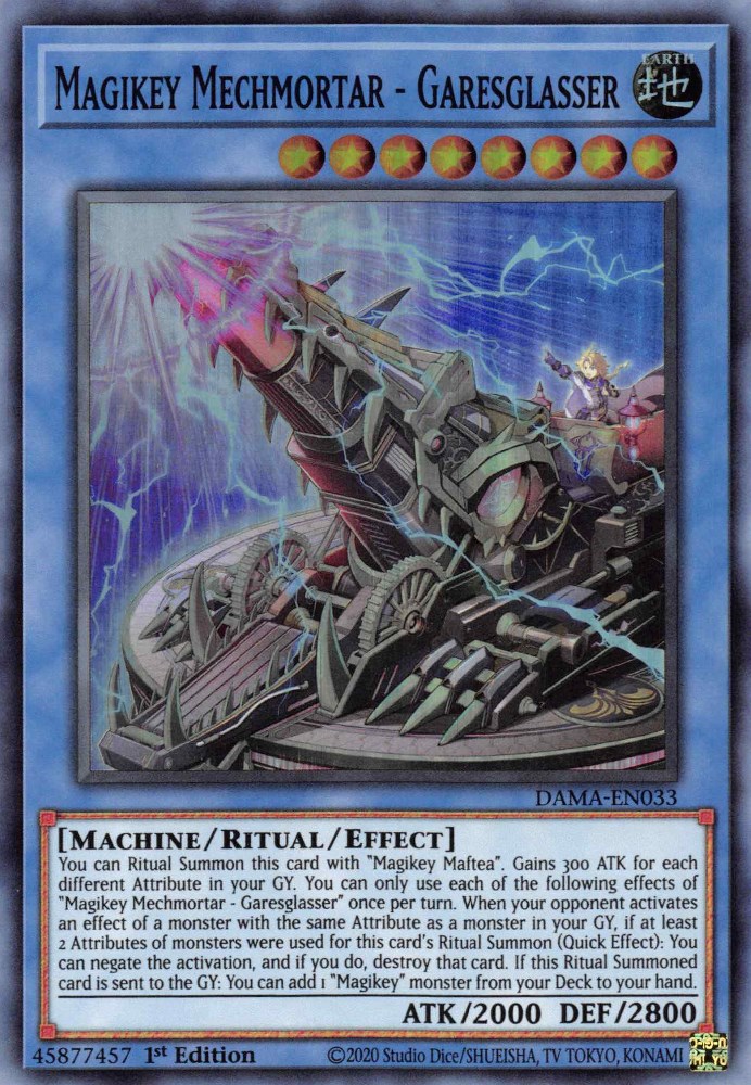Magikey Mechmortar - Garesglasser - Dawn of Majesty - YuGiOh