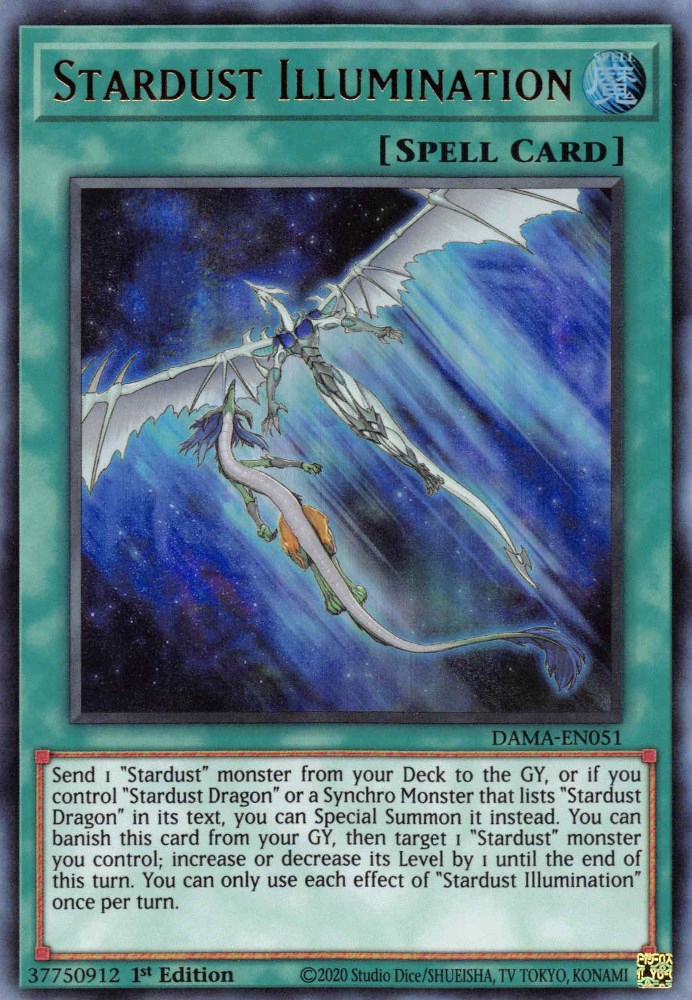 Yugioh 5ds Stardust Dragon Card