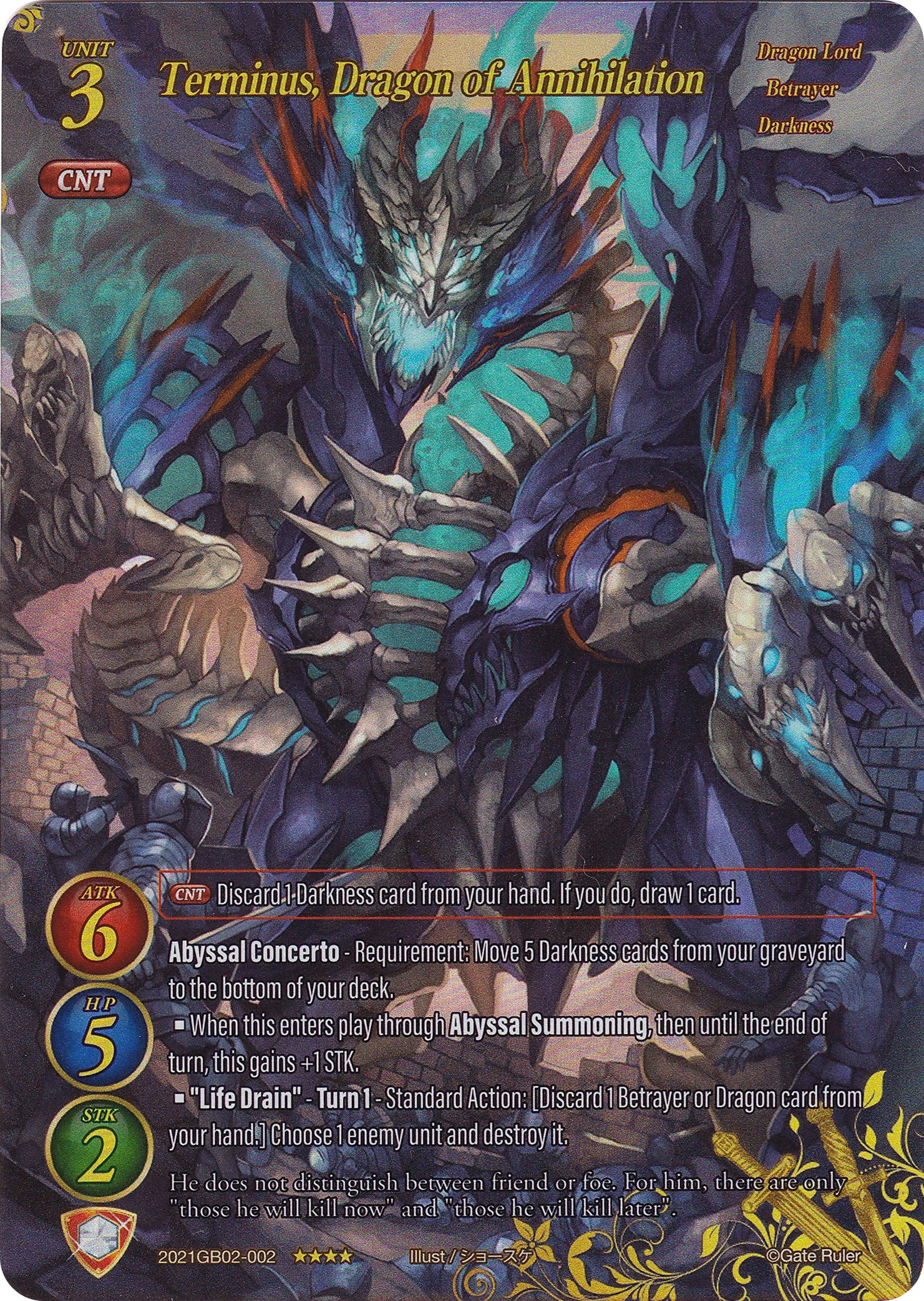 Terminus, Dragon of Annihilation (Full Art) - Onslaught of the Eldritch ...