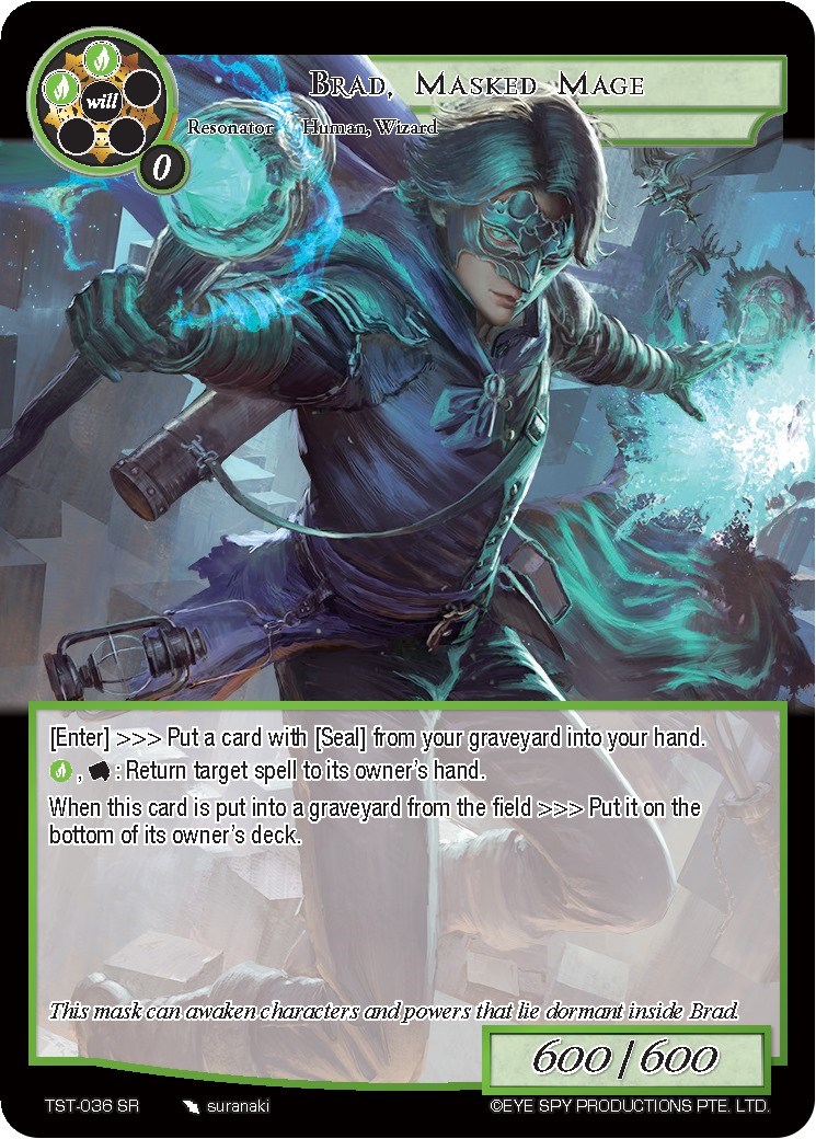 Brad, Masked Mage - The Seventh - Force of Will