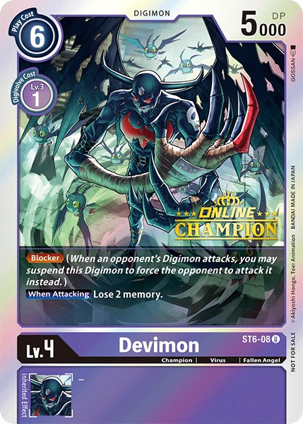 Devimon - ST6-08 (2021 Championship Online Regional) [Online Champion ...