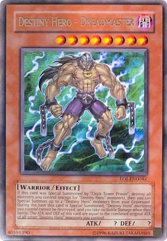 Destiny Hero - Dreadmaster (EOJ-EN004K) - Redemption Replacement - YuGiOh