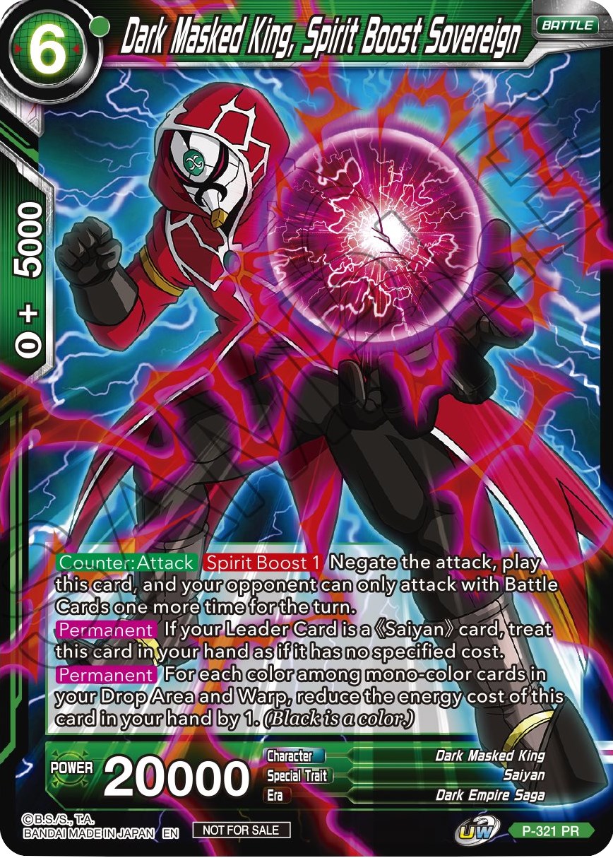 Dark Masked King, Spirit Boost Sovereign - Tournament Promotion Cards ...