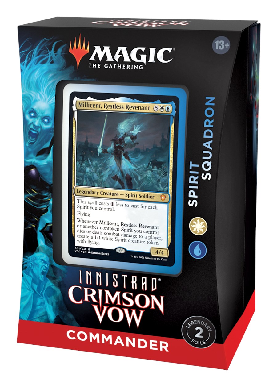 Innistrad: Crimson Vow Commander Deck - Spirit Squadron - Commander ... Innistrad: Crimson Vow Commander Deck - Spirit Squadron - Commander ...