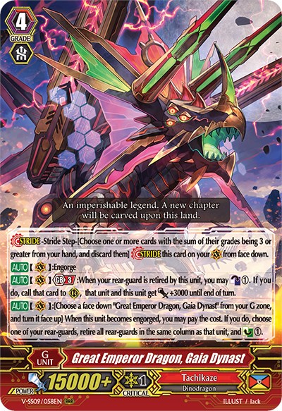 Great Emperor Dragon, Gaia Dynast - V-SS09: Revival Selection ...