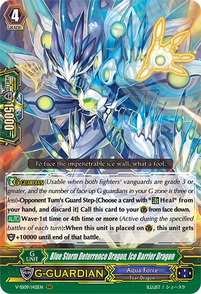 Blue Storm Deterrence Dragon, Ice Barrier Dragon - V-SS09: Revival ...