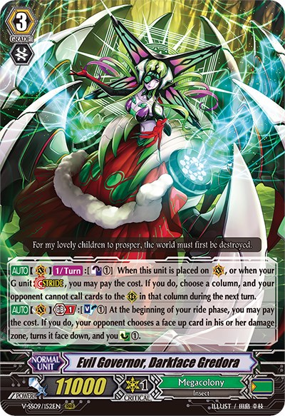 Evil Governor, Darkface Gredora - V-SS09: Revival Selection - Cardfight ...