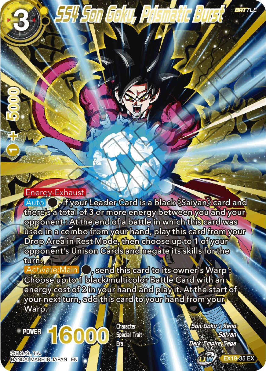 SS4 Son Goku, Prismatic Burst - Special Anniversary Set 2021 - Dragon ...