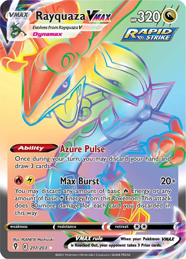 Pokemon Rayquaza VMAX Alternate Art Secret NM Www lagoagrio gob ec