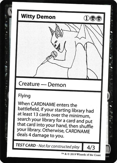 Witty Demon (No PW Symbol) - Mystery Booster: Convention Edition ...