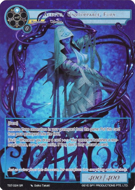 Alecto, Unstoppable Fury (Full Art) - The Seventh - Force of Will