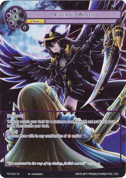 Astema's Wrath (Full Art) - The Seventh - Force of Will