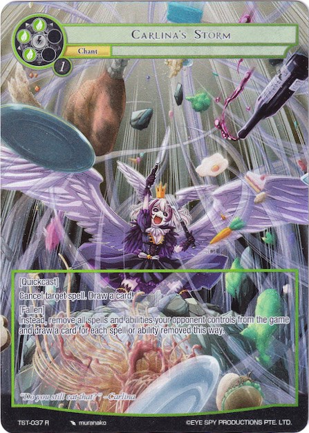 Carlina's Storm (Full Art) - The Seventh - Force of Will