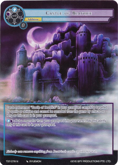 Castle of Beatrice (Full Art) - The Seventh - Force of Will