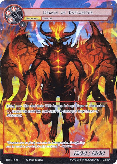 Demon of Explosions (Full Art) - The Seventh - Force of Will