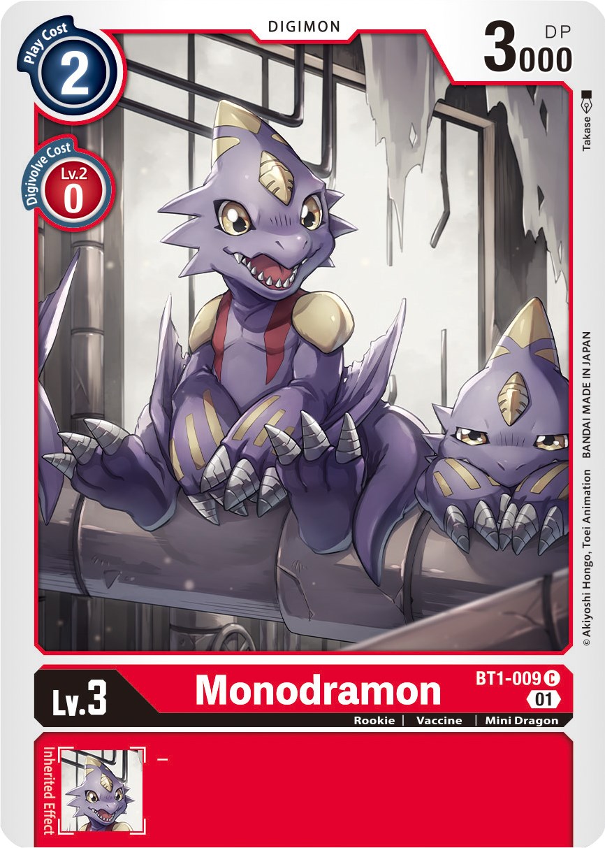 Monodramon - BT1-009 (Alternate Art) - Starter Deck 07: Gallantmon - Digimon Card Game