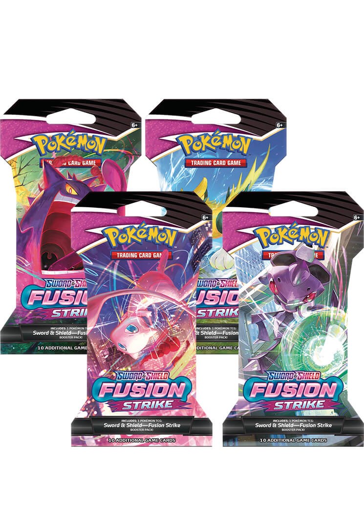 Fusion Strike Sleeved Booster Pack Art Bundle [Set of 4] - SWSH08 ...