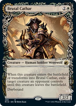 Brutal Cathar (Showcase) - Innistrad: Midnight Hunt - Magic: The Gathering