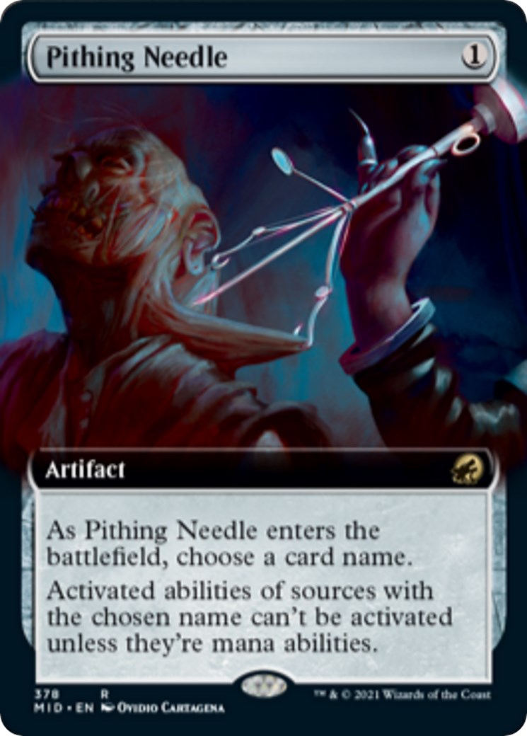Pithing Needle (Extended Art) - Innistrad: Midnight Hunt - Magic: The ...