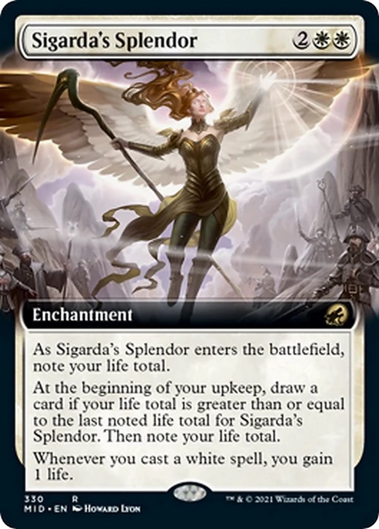 Sigarda's Splendor (Extended Art) - Innistrad: Midnight Hunt - Magic ...