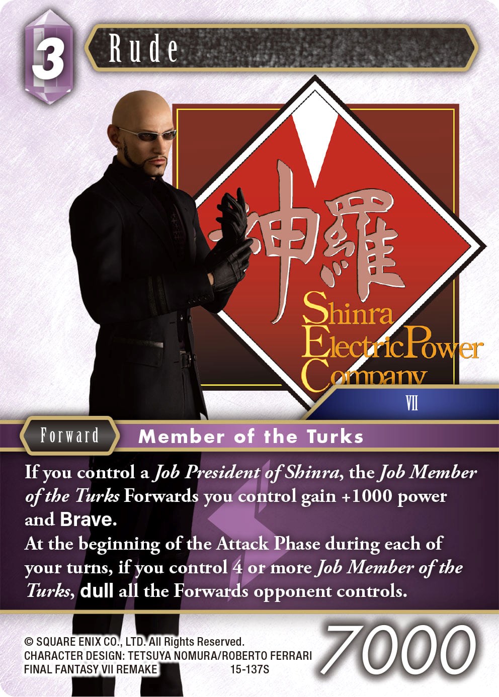 Rude - Crystal Dominion - Final Fantasy TCG