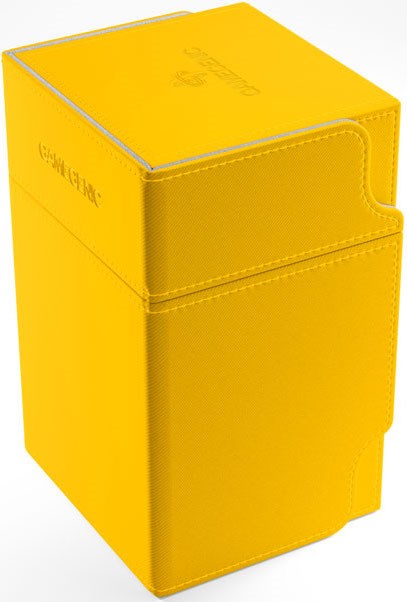 GameGenic Watchtower Convertible Deck Box - Yellow (Holds 100 ...