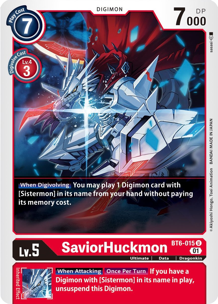SaviorHuckmon - Double Diamond - Digimon Card Game