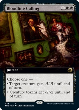 Bloodline Culling (Extended Art) - Innistrad: Midnight Hunt - Magic ...