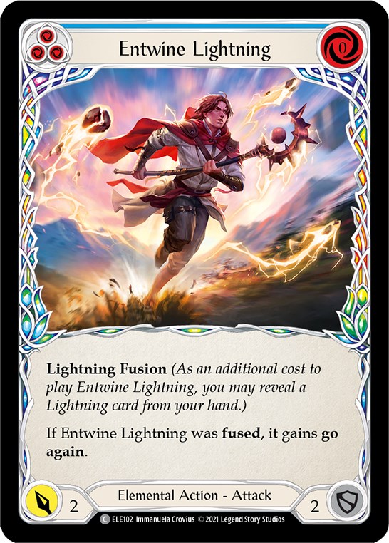 Entwine Lightning (Blue) - Tales of Aria - Flesh and Blood TCG