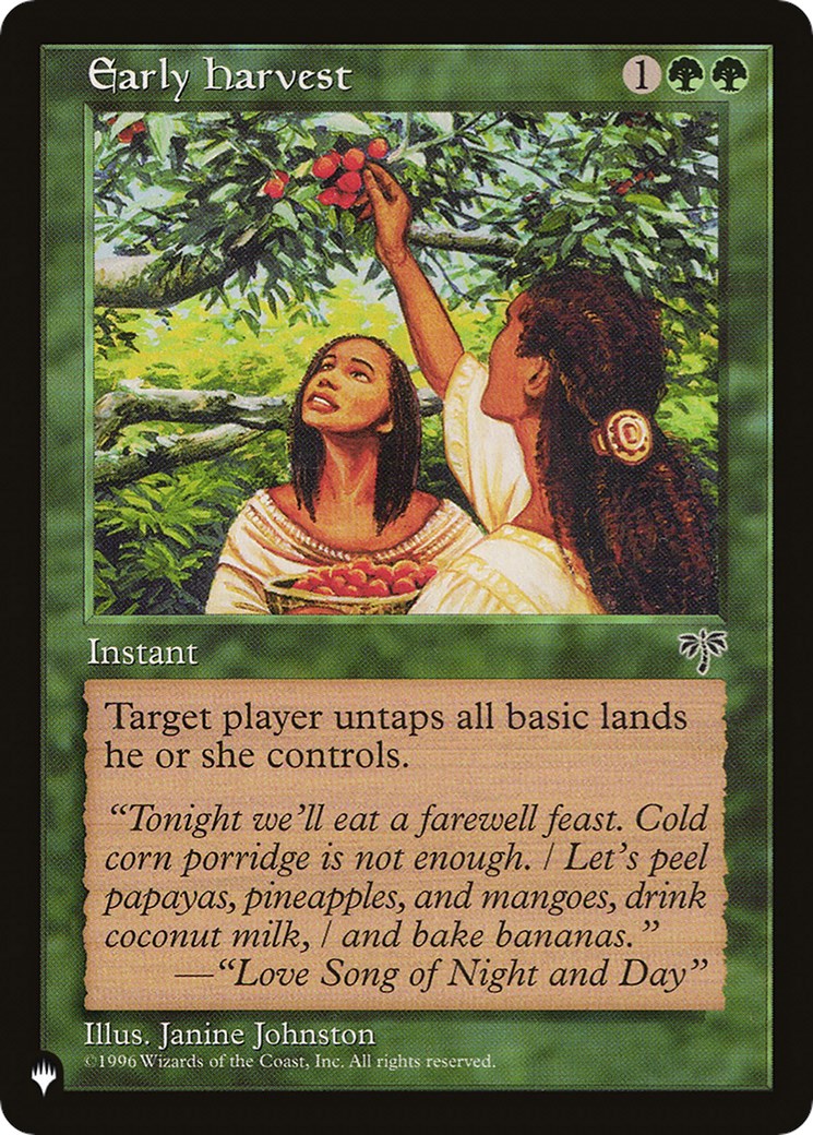 Early Harvest - The List Reprints - Magic: The Gathering