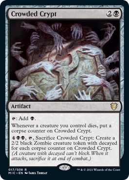 Crowded Crypt - Commander: Innistrad: Midnight Hunt - Magic: The Gathering