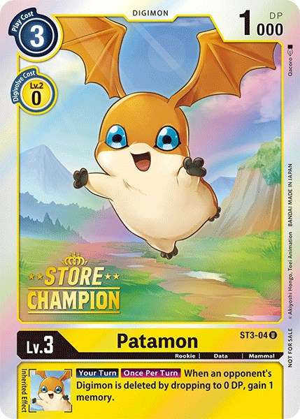 Patamon - ST3-04 (Store Champion) - Starter Deck 03: Heaven's Yellow ...