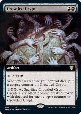 Crowded Crypt (Extended Art) - Commander: Innistrad: Midnight Hunt ...