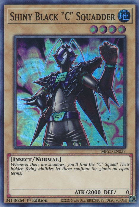 Shiny Black "C" Squadder - 2021 Tin of Ancient Battles - YuGiOh
