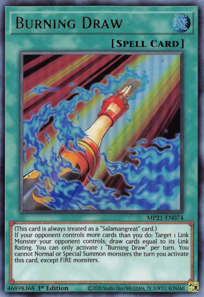 Burning Draw - 2021 Tin of Ancient Battles - YuGiOh
