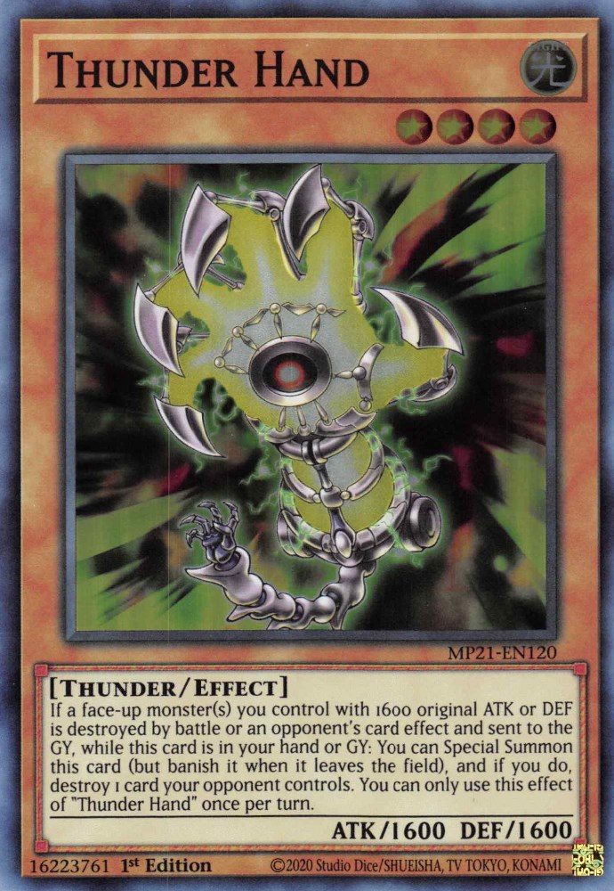Thunder Hand - 2021 Tin of Ancient Battles - YuGiOh