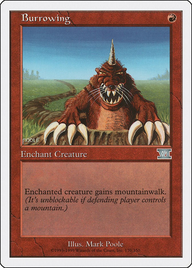 Burrowing - Classic Sixth Edition - Magic: The Gathering