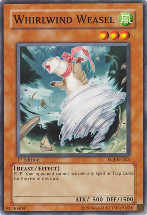 Whirlwind Weasel - Enemy of Justice - YuGiOh