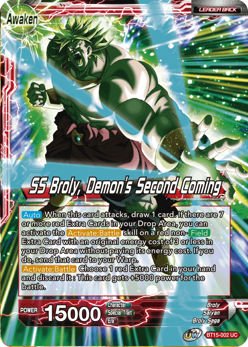 Broly // SS Broly, Demon's Second Coming - Saiyan Showdown - Dragon ...