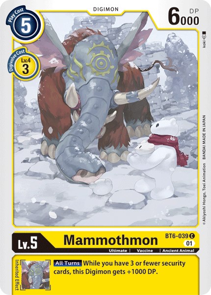 Mammothmon - Double Diamond - Digimon Card Game