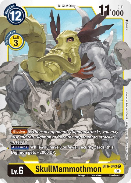 SkullMammothmon - Double Diamond - Digimon Card Game