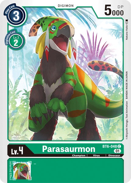 Parasaurmon - Double Diamond - Digimon Card Game