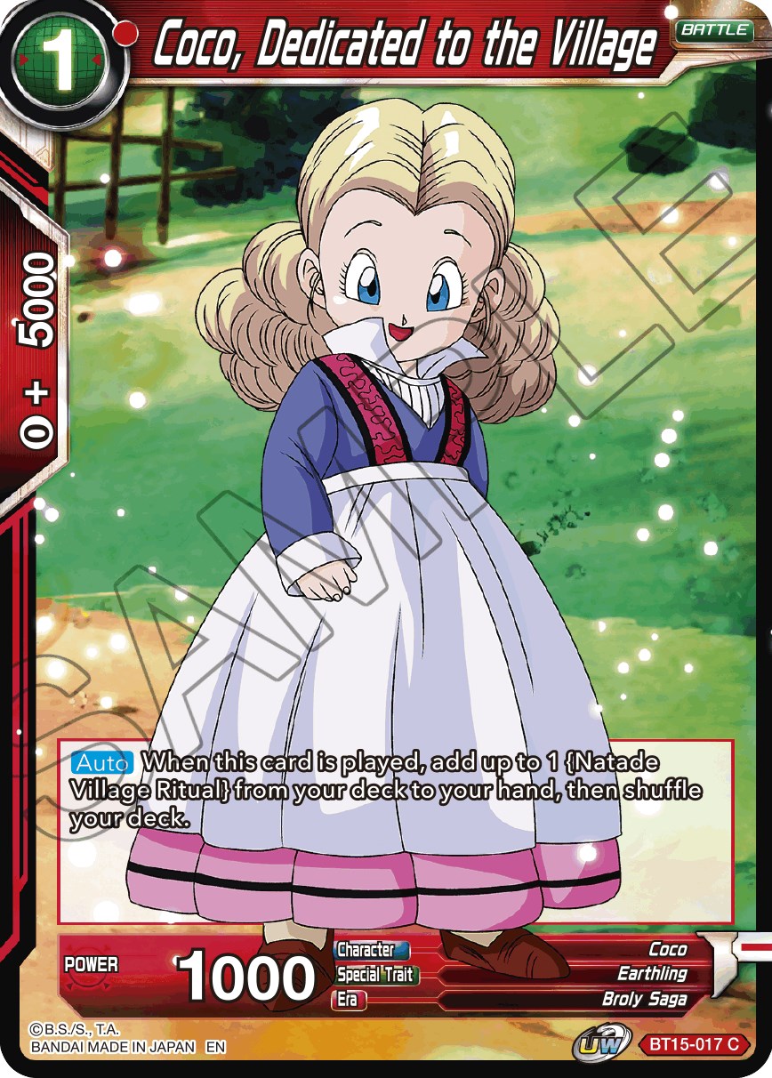 Coco, Dedicated to the Village - Saiyan Showdown - Dragon Ball Super CCG