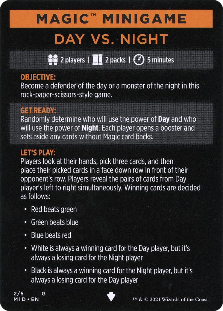 Magic Minigame: Day Vs. Night - Innistrad: Midnight Hunt - Magic: The ...