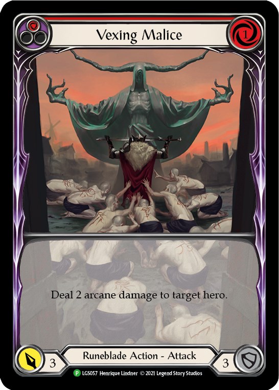 Vexing Malice (Red) (Extended Art) - Flesh and Blood: Promo Cards ...